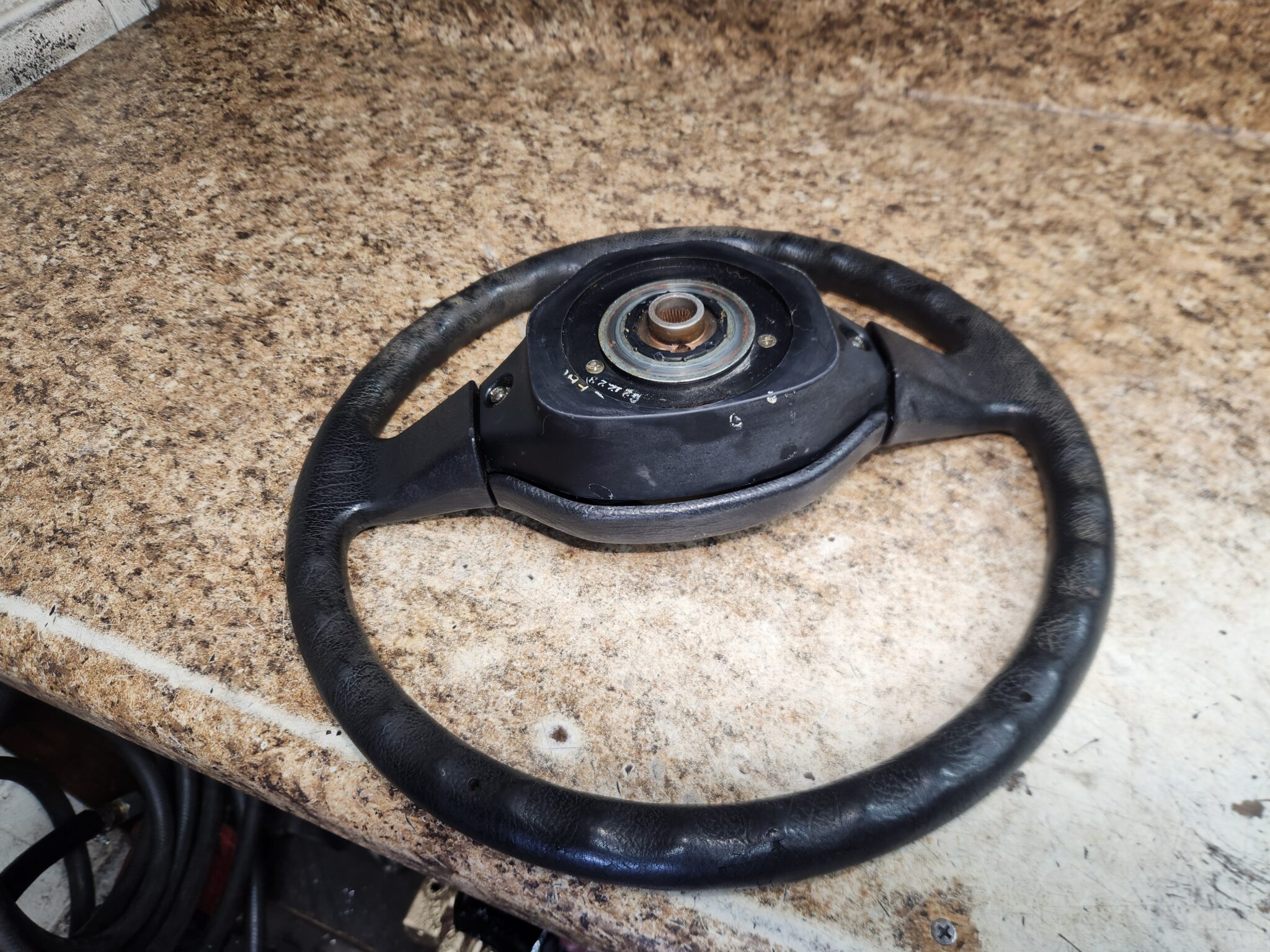 86-91 rx7 FC 3 spoke steering wheel w/ center horn pad – Rotary ...