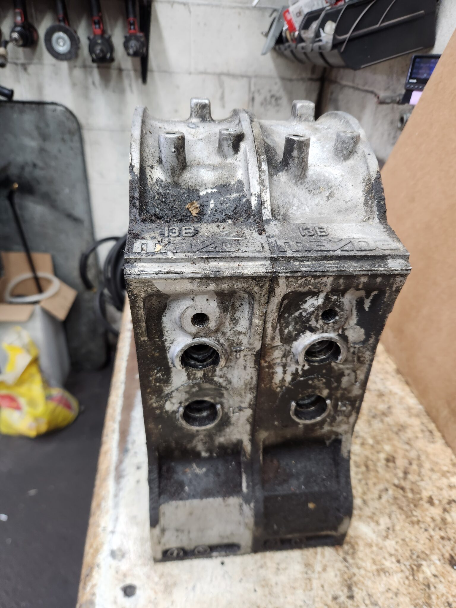 rx7 86-91 non turbo used engine rotor housing set pair housings ...