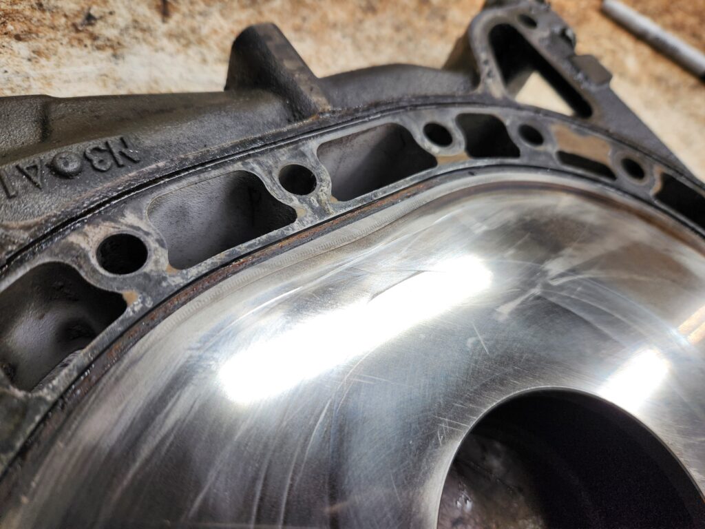 rx7 FD REW 93-95 used engine center middle intermediate iron housing ...