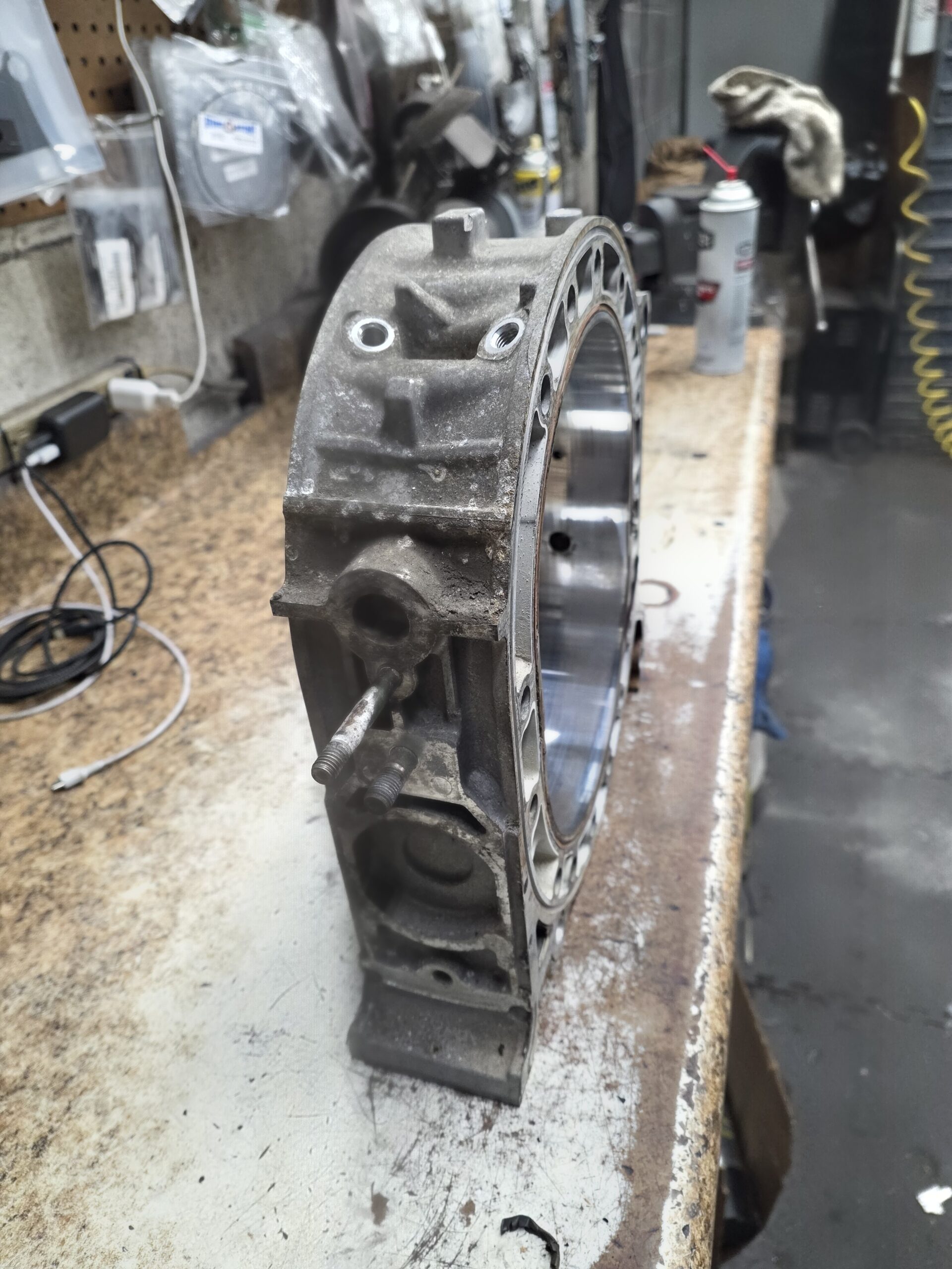 rx8 04-08 used engine rotor housing 296 – Rotary Resurrection