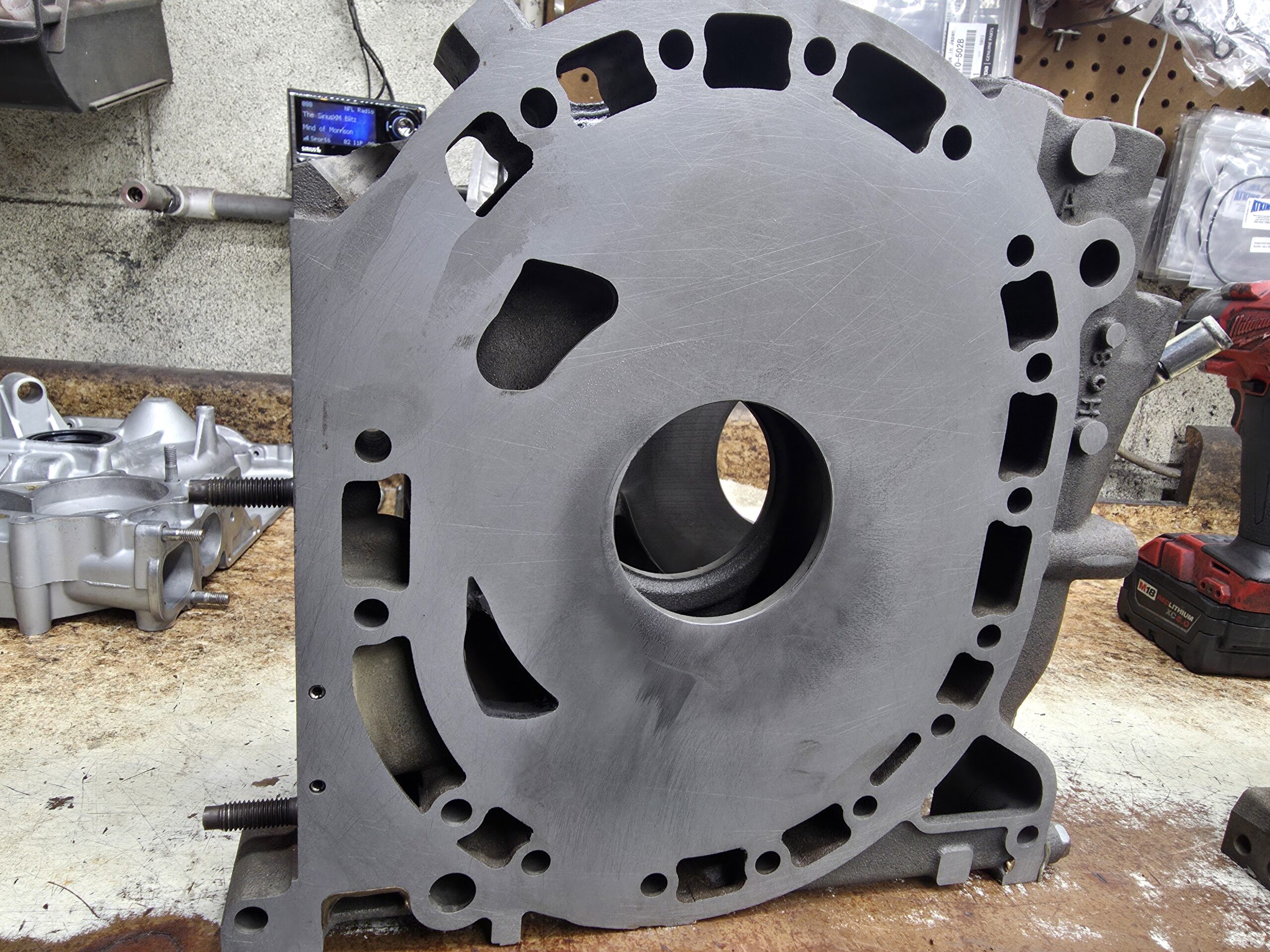 rx8 09-11 FRONT & MIDDLE INTERMEDIATE used engine iron housing/plate ...